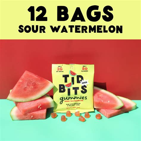 Tidbits Candy Gummies Sour Watermelon Martie