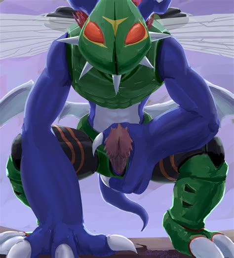 Rule 34 2022 Absurd Res Anthro Armor Arthropod Bandai Namco Blue Body Blue Scales Claws Collar