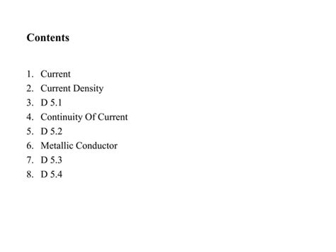 Current Current Density Equation Of Continuity Pptx Physics
