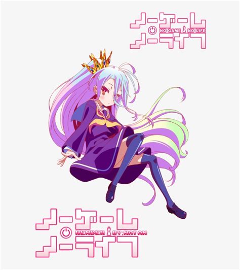 No Game No Life No Game No Life Shiro Sticker 614x867 Png Download
