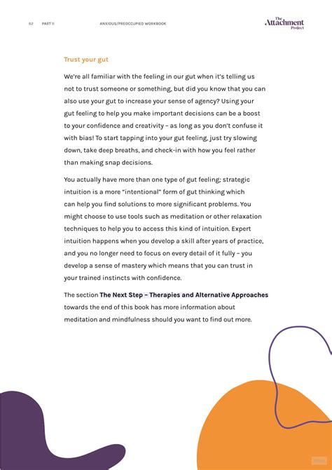 Maladaptive Schemas Workbook Attachment Project