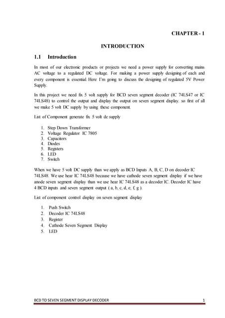 7 segment display ppt