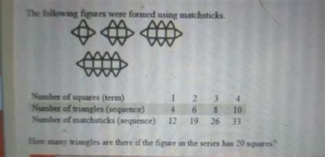 solved the following figures were formed using matchsticks number of