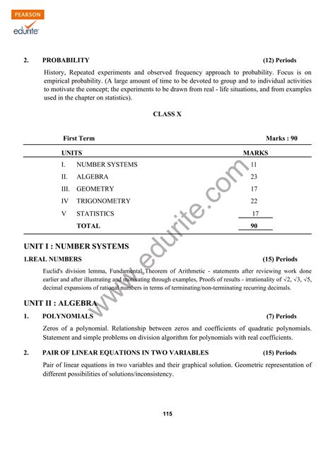 Class 9 Cbse Maths Syllabus 2011 12 Pdf