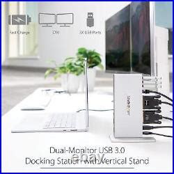 StarTech Com Dual Monitor USB Docking Station With DVI And Vertical Stand Usb Docking Station