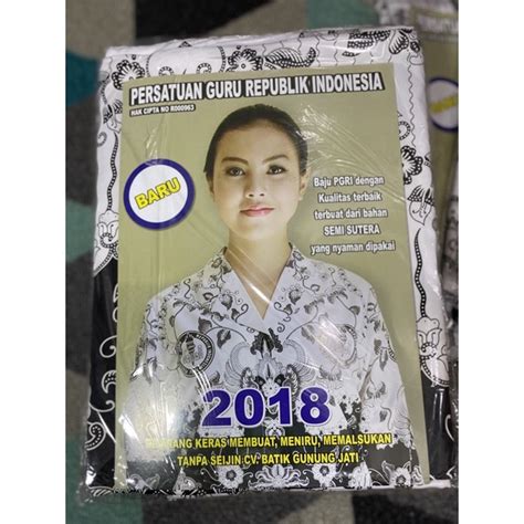 Jual Pgri Gunung Jati Potongan Bsy Dan Semi Sutra Batik Pgri Resmi