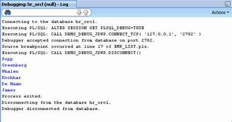 Developing And Debugging Plsql Using Sql Developer