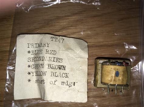 Transistor Radio Output Transformer Tt47 Mullard Magic