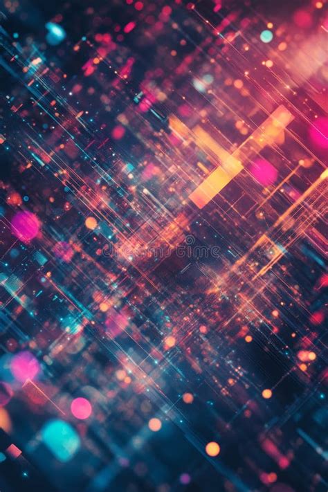 Colorful Abstract Background Illustrating Big Data Concepts In A Dynamic And Vibrant Style Stock