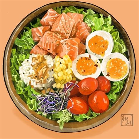 음식일러스트 일러스트 포트폴리오 크몽