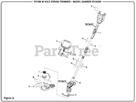 Ryobi 40v String Trimmer Parts Diagram