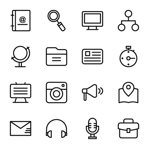 Web Design Line Vector Icons 3 28244019 Vector Art At Vecteezy