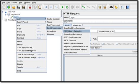 Jmeter Post Processors Loadium