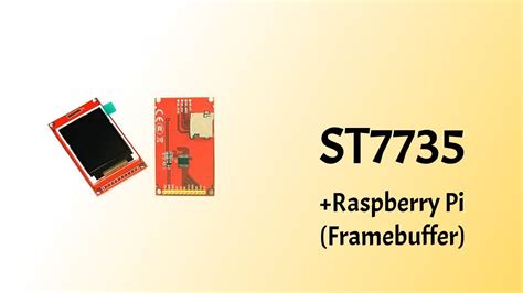 St7735 Raspberry Pi Framebuffer Youtube