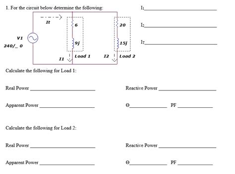 Solved For The Circuit Below Determine The Following