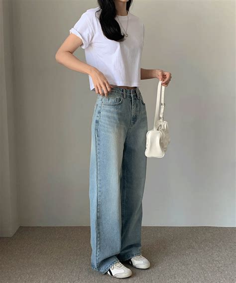 진짜강추 👍~xl 메이 와이드 데님 팬츠 에이블리