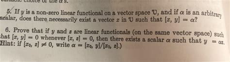 Solved Ne A S If Y Is A Non Zero Linear Functional On A Chegg