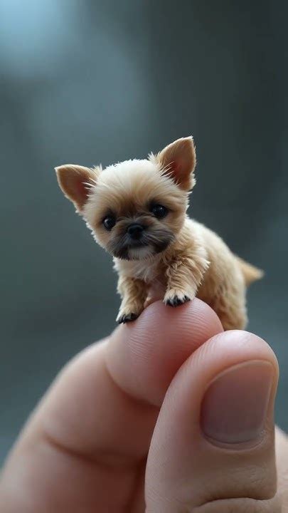 Миниатюрная собака на пальце Невероятный макро снимок Youtube