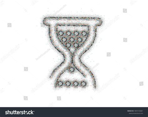 Hourglass Mouse Particle Symbol Abstract Flat Stock Vector Royalty Free 1893103681