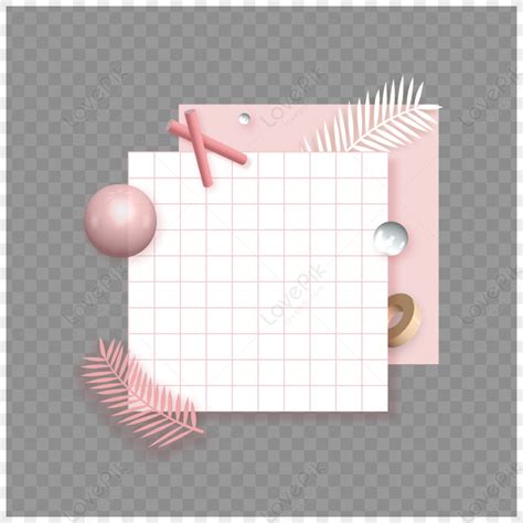 3d Geometric Shapes Fashion Frame Concept Clean Illustration Png Picture And Clipart Image For