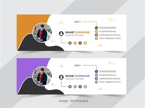 이메일 배경 디자인 및 템플릿 현대적인 기업 서류 템블릿 디자인 프리미엄 벡터