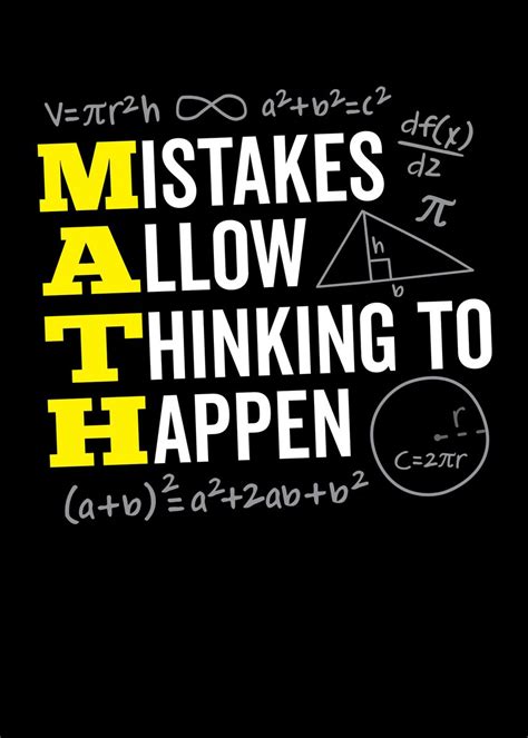 Math Acronym Poster Picture Metal Print Paint By Detour Shirts