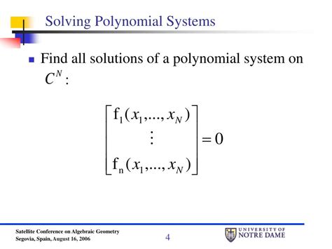 Ppt Numerical Algebraic Geometry Powerpoint Presentation Free Download Id34700