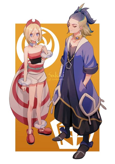 Irida And Adaman Pokemon And More Drawn By Sakai Motomei Danbooru