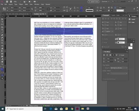 solved indesign anchored object text wrap on multiple col adobe