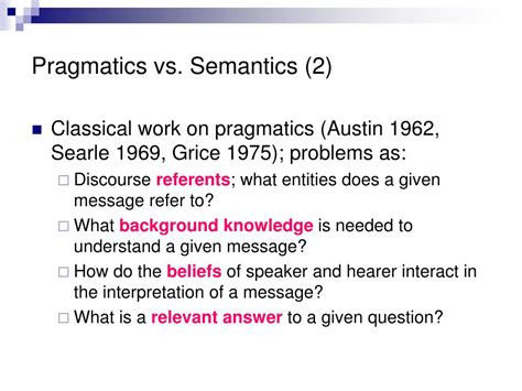 Ppt Nlp 1 An Introduction To Pragmatics In Nlp Powerpoint