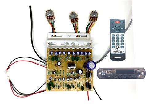 Tech And Trade 100w Diy Stereo Audio Amplifier Circuit Kit Board Dual Tone Bass Treble 4440 Ic