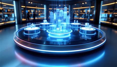 Free Holographic Product Showcase Image Holographic Futuristic