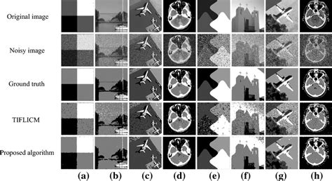 Segmentation Results Of Two Algorithms In Images With Gaussian Noise Or Download Scientific