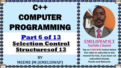 Selection Control Structure In C Computer Programming Youtube