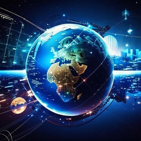 Premium Photo Digital Global Connection Network Technology Background