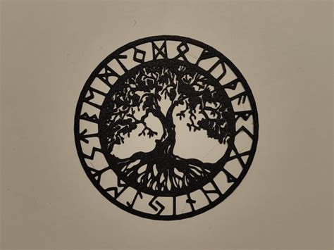 Rune Tree Of Life Wall Art By Reybrond Makerworld