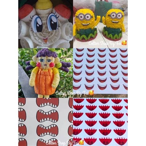 ปากการ์ตูนงานกระดาษนะคะ ลูกค้าต้องนำไปตัด แล้วนำมาแปะกาวเองนะคะ ไม่ใช่งานสติ๊กเกอร์ค่ะ Shopee