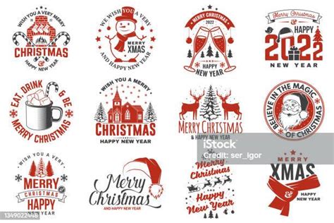 메리 크리스마스와 2022 년 새해 복 많이 받으세요 스탬프 세트 스티커 눈송이 눈사람 산타 클로스 사탕 달콤한 사탕 쿠키와
