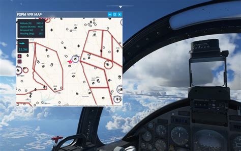 fspm vfr map a great msfs toolbar mod with a moving map msfs addons