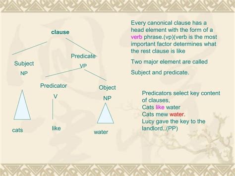 Clause Structure Complements And Adjuncts Ppt