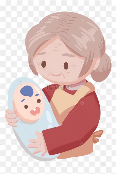 老奶奶抱婴儿图片 老奶奶抱婴儿图片素材免费下载 千库网