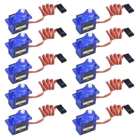 Kit 10x Micro Servo Motor 9g Sg90 16kg Aeromodelo Robotica Arduino