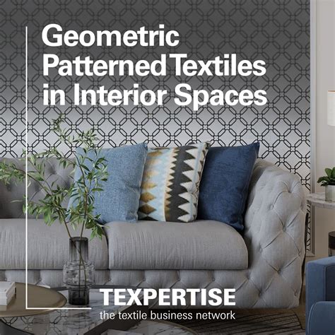 Geometric Patterned Textiles In Interior Spaces