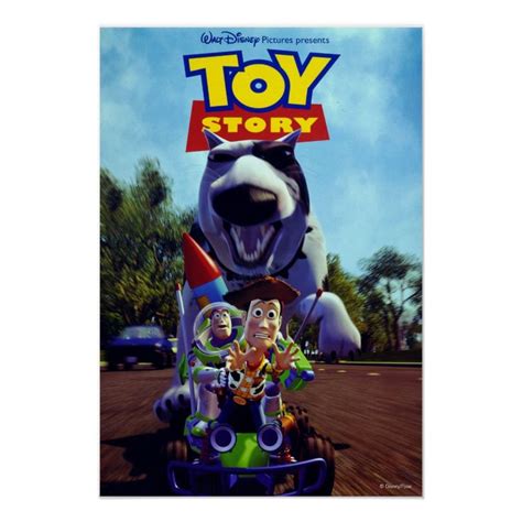 Toy Story Buzz Woody Racecar And Scud Poster Zazzle Toy Story Movie Toy Story 1995 Toy