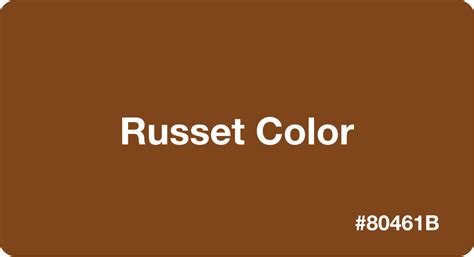 Russet Color Best Practices Color Codes Palettes And More