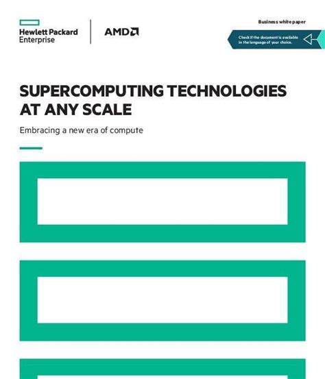 Supercomputing Technologies At Any Scale Consiliant Technologies