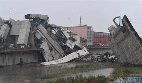 意大利热那亚高架桥坍塌现场 已致数十人遇难 行业风采、路桥潮流、业内精英、世界名桥 中国桥梁网