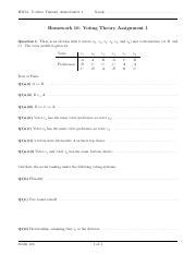Analyzing Voting Theory In Elections Course Hero