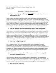 LSP 112 Assignment Nine Docx LSP 112 Focal Point A Focus On Climate Change Spring 2020