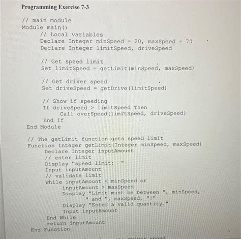 Solved Programming Exercise 7 3 Main Module Module